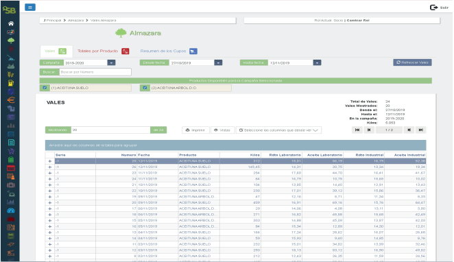 Inicio - SB Software ERP para almazaras cooperativas